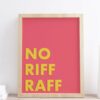 No riff raff red print – Prints With Personality