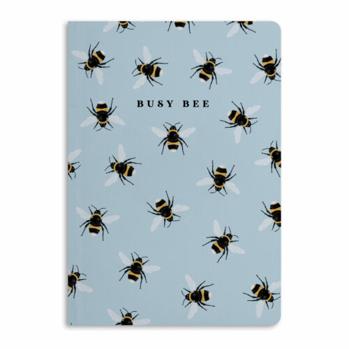 Cute bumble bee Busy Bee A5 notebook – Prints With Personality