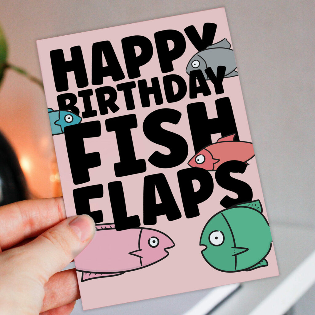 Rude, offensive birthday card for female: Happy Birthday Fish Flaps ...
